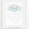 Muslim Baby Name Boy Cloud Printable •Little Wings Creative Co